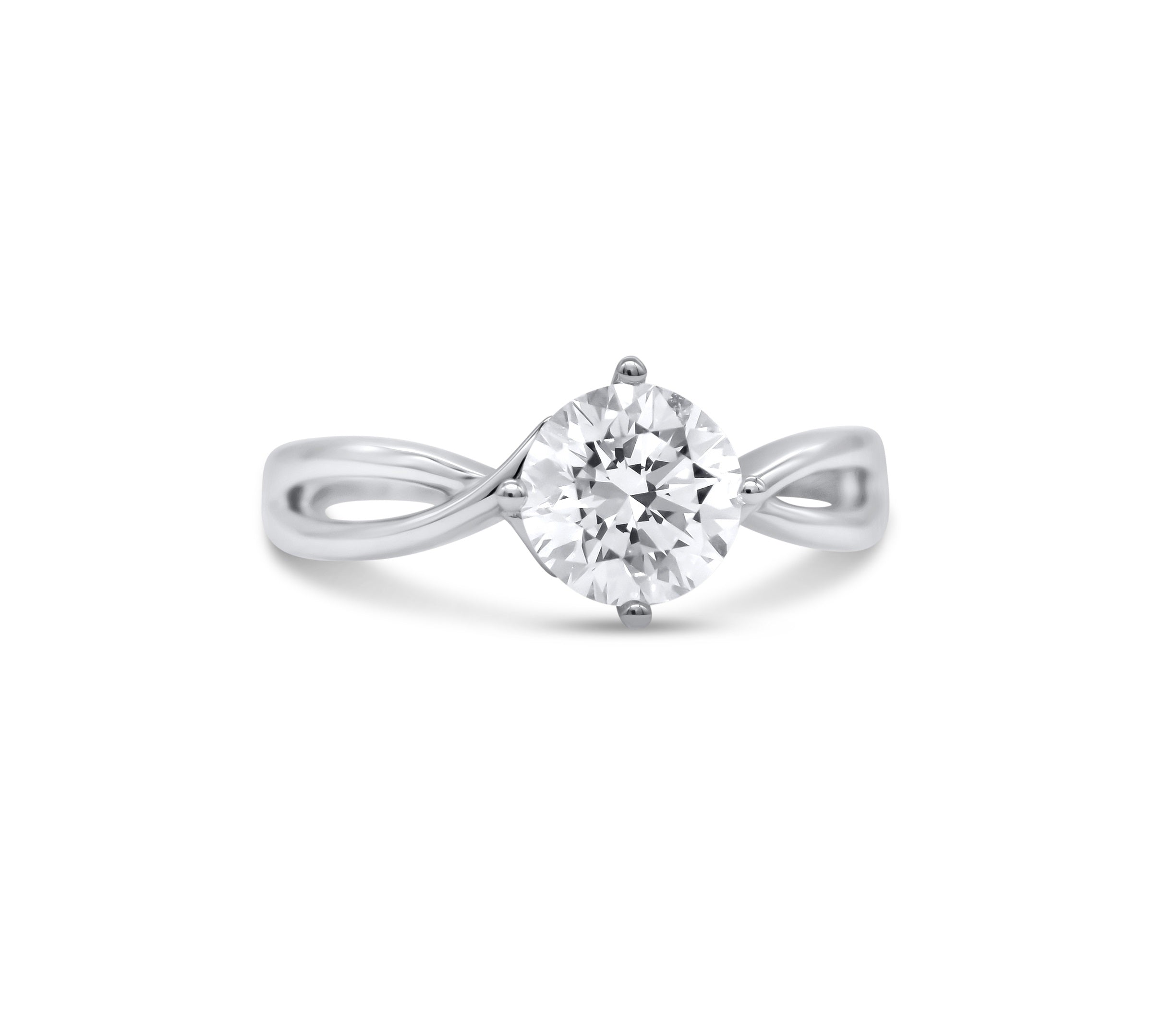 Solitaire on Weave Setting – Valleys & Hills